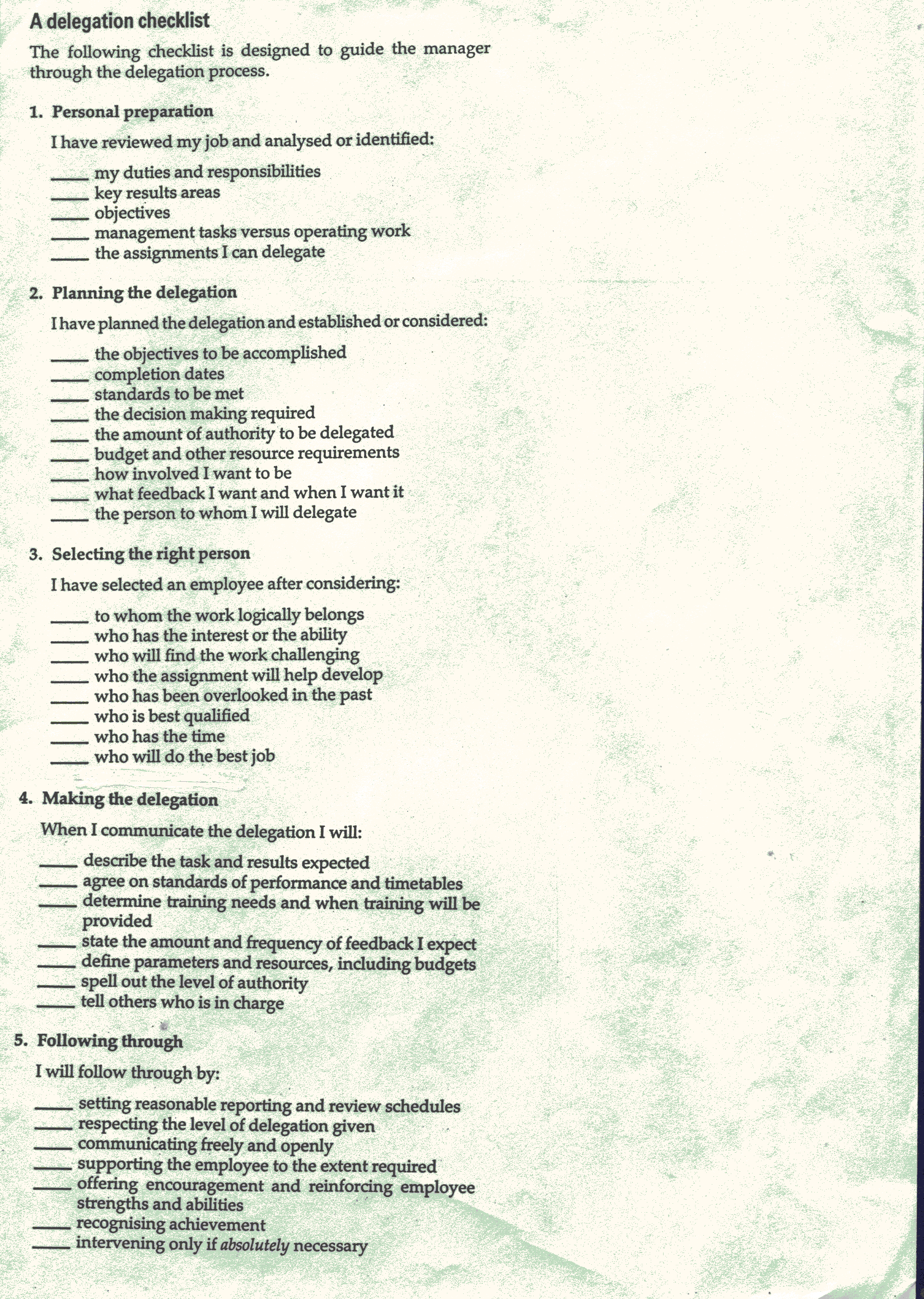 PERSONAL EFFECTIVENESS SKILLS PERSONAL EFFECTIVENESS SKILLS
